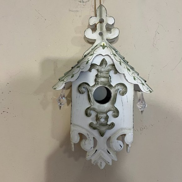 Vintage | Accents | Cottagecore Victorian Style Hanging Wood Birdhouse ...
